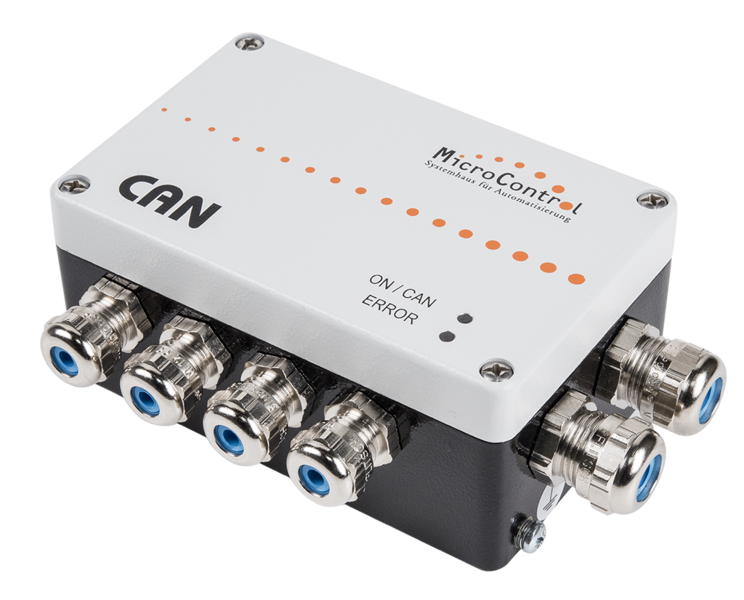 µCAN.4.ao-BOX 4 Channel Analogue Output CANopen module
