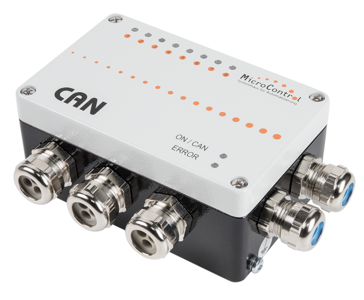 µCAN.8.pwm-BOX 8 Channel Pulse Width CANopen Module