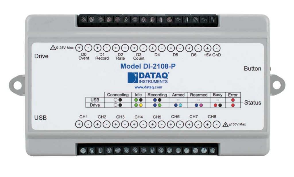 Programmable High-Speed USB DAQ System, DI-2108-P