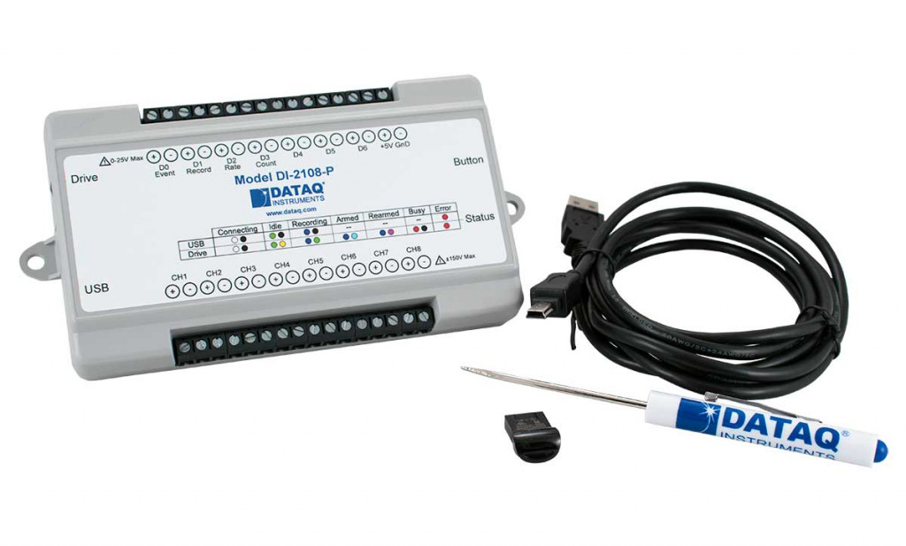Programmable High-Speed USB DAQ System, DI-2108-P