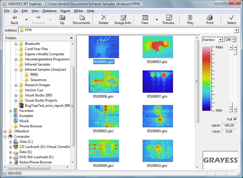 IRT Analyzer Thermal camera Analysis and Reporting Software